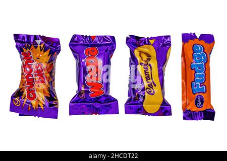 Cadbury Crunchie bits chocolate from box of Cadbury Heroes chocolates ...