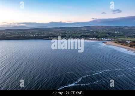 Aerial view of Inver in Mountcharles in County Donegal - Ireland Stock ...