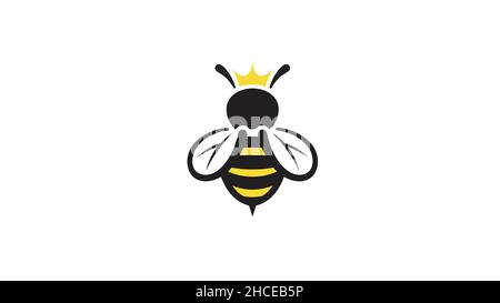 Creative Queen Bumblebee Lines Logo Design Vector Symbol Icon ...