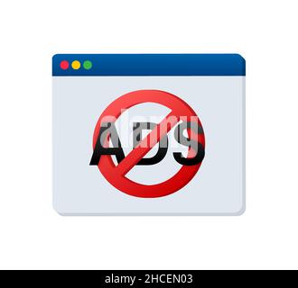 Skip ads button icon. Stop video ad logo symbol background. Online ad ...
