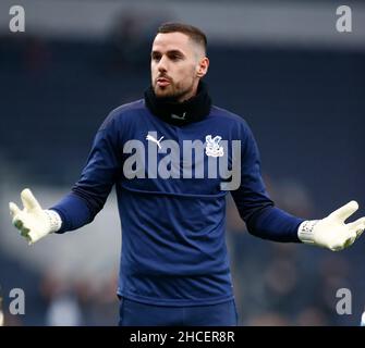 Remi Matthews of Crystal Palace during the pre-match warm-up during The ...