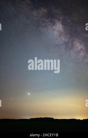 The stars and nebulas in the dark sky Stock Photo - Alamy