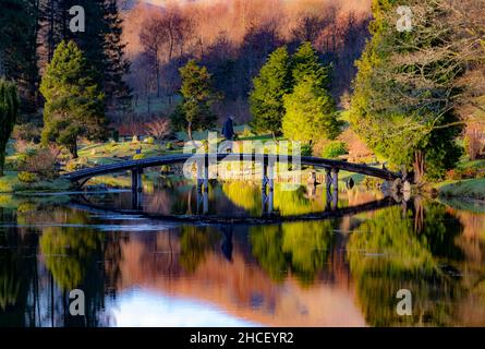 Japanese Zen Garden in Dollar Scotland Stock Photo - Alamy