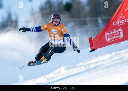 BULLIS Alexa (USA) competing in the Fis Snowboard World Cup 2022 Women ...