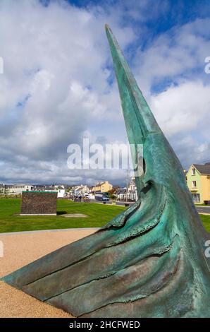 Arthach Dana Sculpture, Waterville Town, County Kerry, Ireland Stock ...
