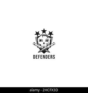 Modern design silhouette Defenders logo design Stock Vector Image & Art ...