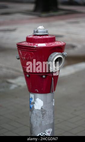 Vertical shot of a Fire Hydrant in a street Stock Photo - Alamy