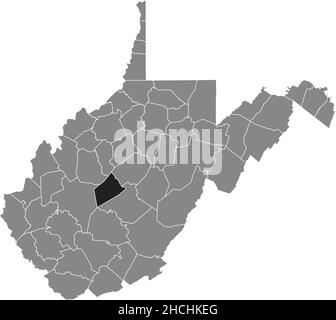 Clay County (West Virginia) outline map set Stock Vector Image & Art ...