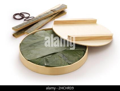 Masu Zushi; Pressed trout salmon sushi wrapped in bamboo leaves. Toyama ...