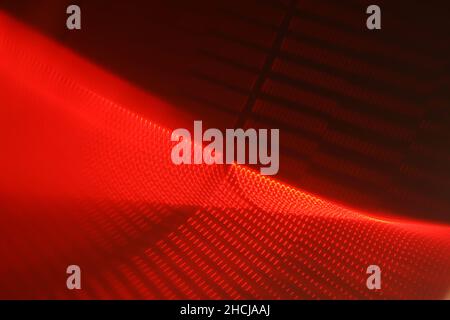 A pattern of red light, a section of the electromagnetic spectrum Stock ...