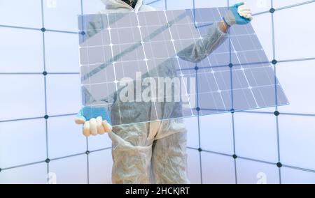 Translucent solar panels for use as window glass. Photovoltaic glass is ...
