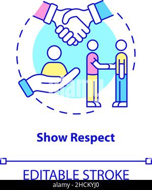 Show respect concept icon Stock Vector Image & Art - Alamy