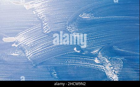 soaped window background texture, window cleaner concept image Stock ...