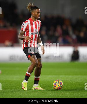 Ivan Toney of Brentford during the Premier League match between West ...