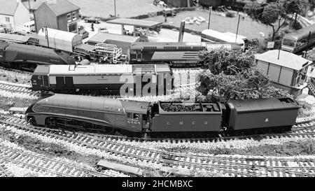 A model of an LNER coal and water tender in OO scale Stock Photo - Alamy