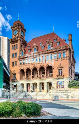Main Street Station, landmark 1901 train station and rail shed, was ...