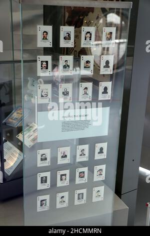 Saddam Hussein playing cards, Iraq war most wanted playing cards Stock ...