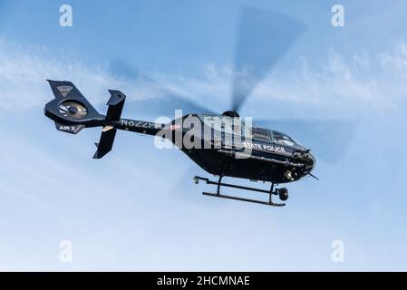 Massachusetts State Police helicopter Stock Photo - Alamy