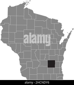 Dodge County (Wisconsin) outline map set Stock Vector Image & Art - Alamy
