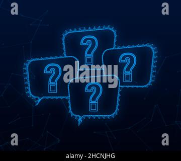 Pixel art 8-bit Question mark. Vector stock illustration Stock Vector ...