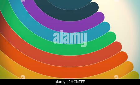 Colorful paint curves spinning with a spectrum of vibrant colors ...