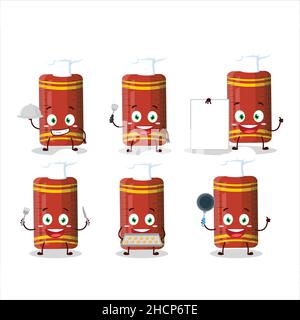 Red ruler cartoon character with various angry expressions. Vector ...