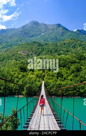 Albania Shkoder Lake bridge Stock Photo - Alamy