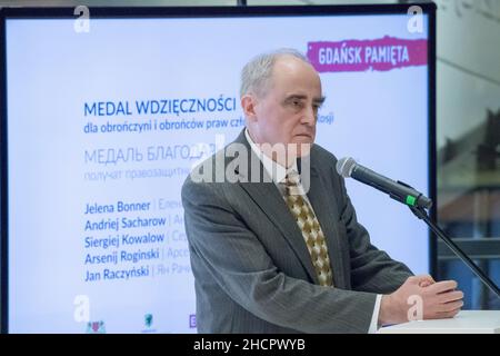 Jan Raczynski, chairman of Memorial, a Russian human rights ...