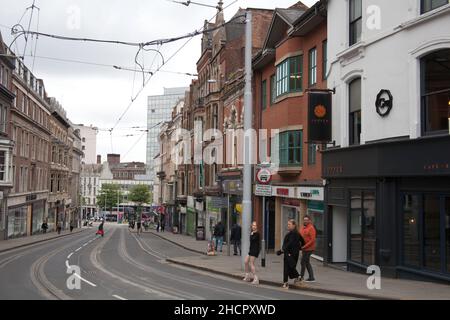 Views of Market Street in Nottingham in the UK Stock Photo - Alamy