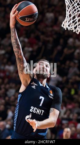 Sergey Karasev (7) of Zenit in action during the VTB United League ...
