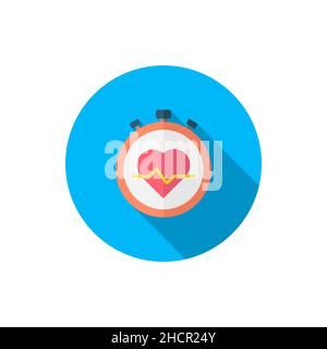 heart pulse rhythm cardio shadow vector illustration eps 10 Stock ...