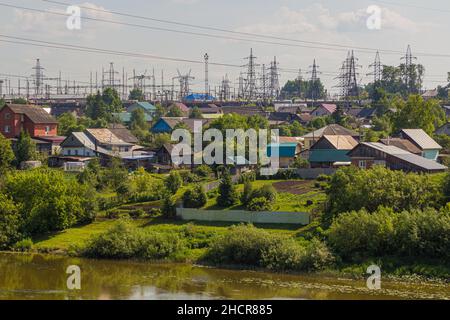 Electrical substation in Kungur town, Russia Stock Photo - Alamy