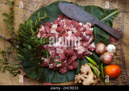 Beef raw Buffalo meat Stock Photo - Alamy