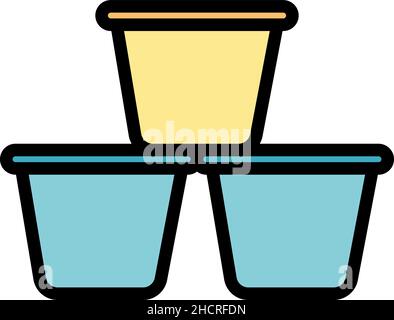 Roasted coffee pods icon. Outline roasted coffee pods vector icon for ...