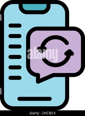 Cart download outline flat color icons in round outlines. 6 bonus icons ...