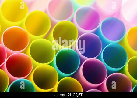 Drinking straws in different colors Stock Photo - Alamy