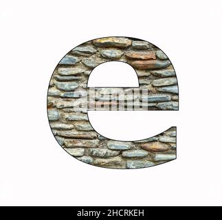 Alphabet letter S - Rustic stone background Stock Photo - Alamy