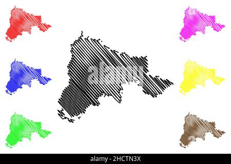 Samastipur district (Bihar State, Darbhanga division, Republic of India ...