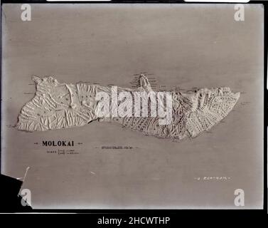 Relief Map of Molokai (a Stock Photo - Alamy