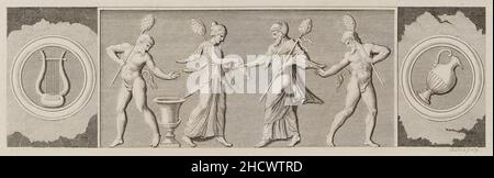 This relief from the Odeon of Herodes Atticus, created in 1787, depicts ...