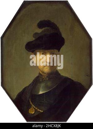 Rembrandt - Old Soldier - 1630 Stock Photo - Alamy