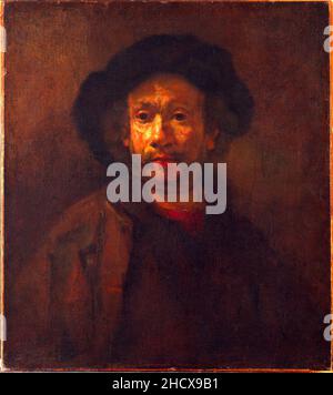 Rembrandt Portrait of the Artist Fogg Stock Photo - Alamy
