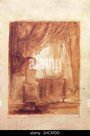 Rembrandt Minerva in her Study Stock Photo - Alamy
