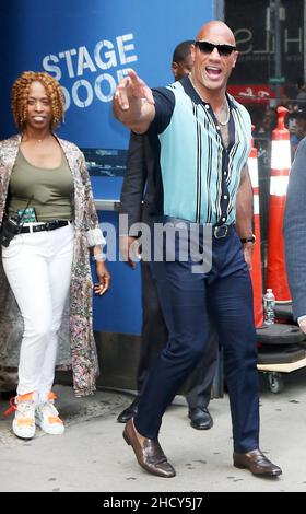 New York - NY - 20190731 Dwayne 'The Rock' Johnson is all smiles as he ...