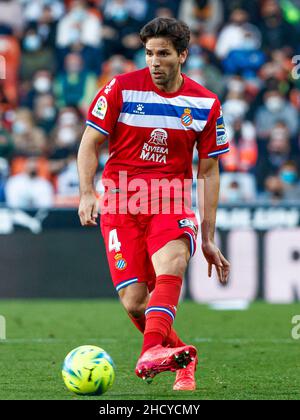 Leandro Cabrera of RCD Espanyol during the La Liga EA Sports match ...