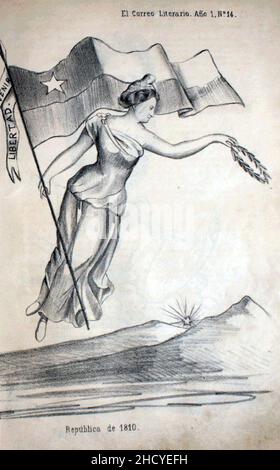 República de Chile 1810 Stock Photo - Alamy