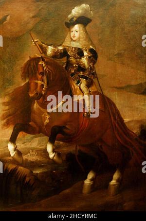 'Retrato ecuestre de Carlos II niño' is an equestrian portrait of the ...