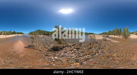 360° view of Panoramic of the Robertson River which joins into the ...
