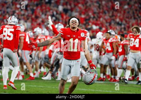 Ohio State wide receiver Jaxon Smith-Njigba runs a drill at the NFL ...