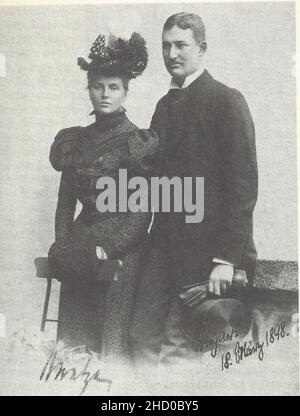 Richard Emil zu Dohna-Schlobitten am 18. März 1898 Stock Photo - Alamy